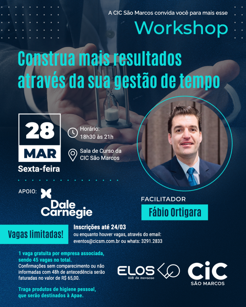 Workshop: Gestão de Tempo – CIC – São Marcos